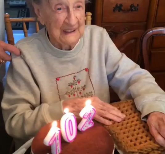 Watch This 102 Year Old Woman With Her Birthday Cake And Wait For It…