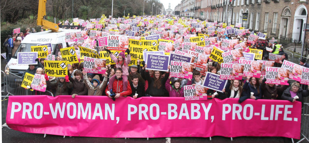 Thousands turn out for pro-life rally in Dublin as website hacked